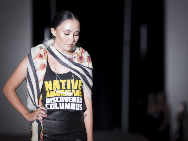 411: First Nations Fashion Savant Amber-Dawn Bear Robe - C&I Magazine