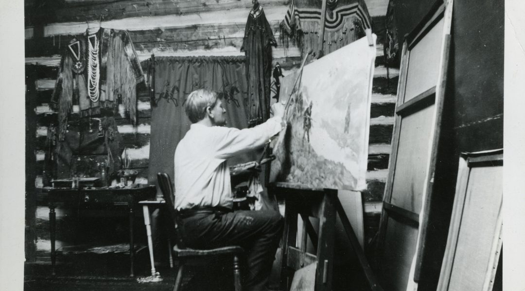 975-12-147.13-Charlie-working-on-Whose-Meat - Cowboys and Indians Magazine