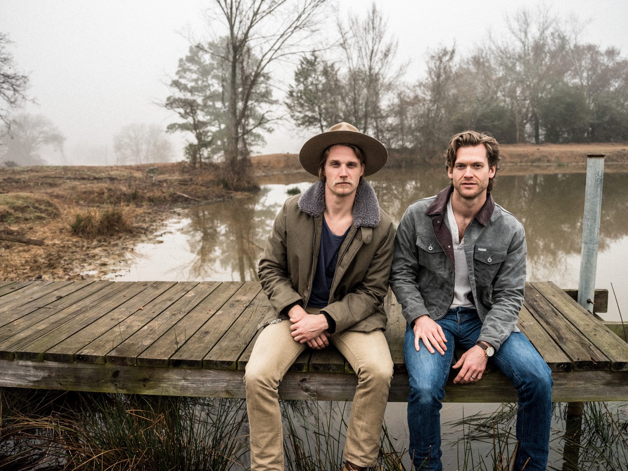 Jamestown Revival-Press Photo 4-Sitting on Dock (facing forward) - Hi ...