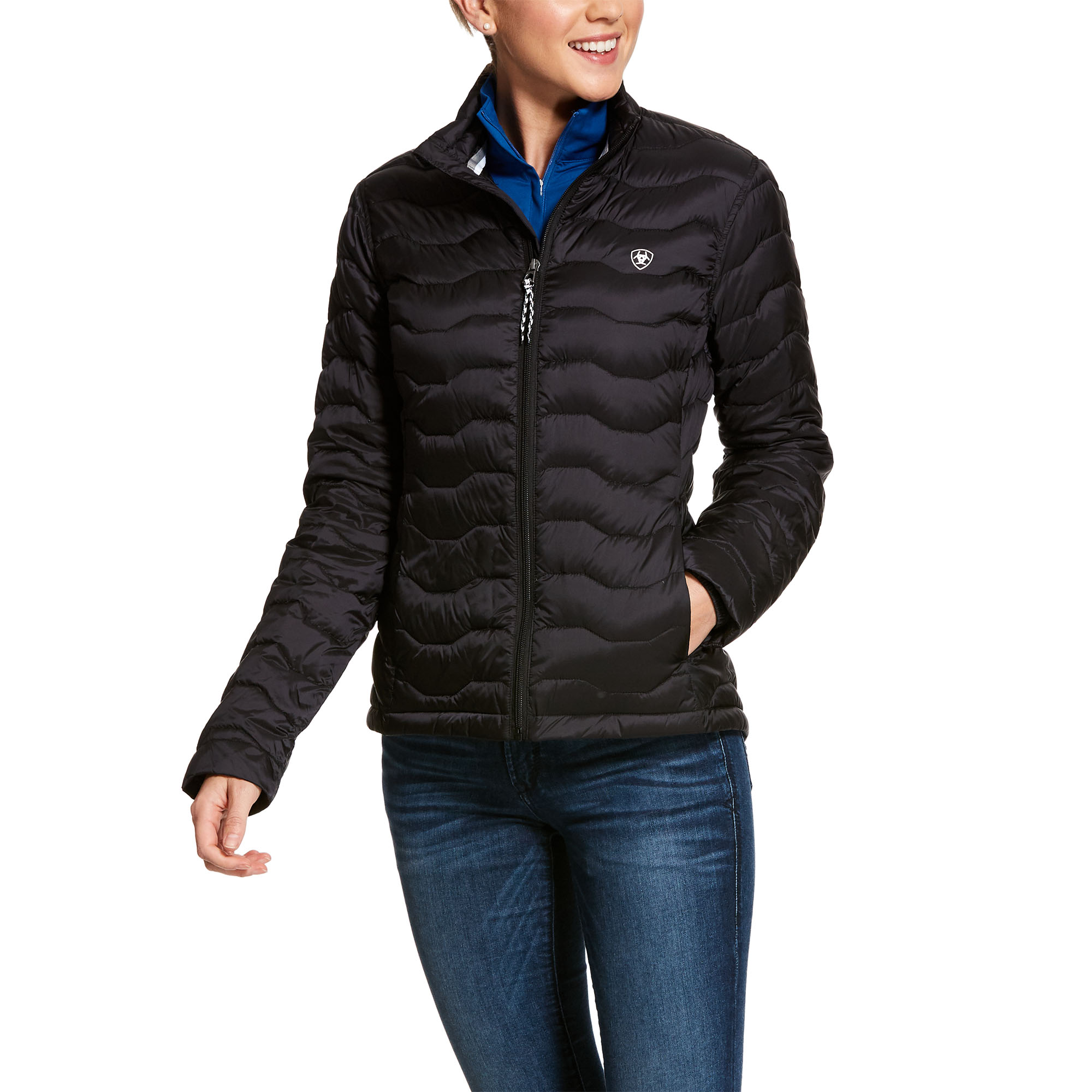 ariat black quilted jacket-avery - Cowboys and Indians Magazine