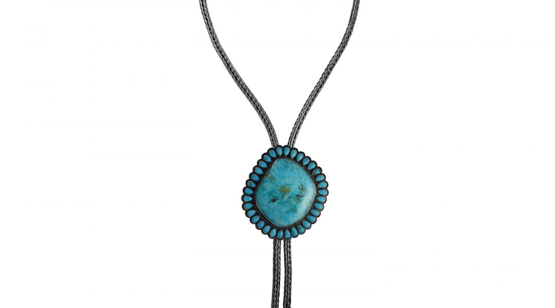 Open Range Travis Teller Sterling Silver and Turquoise Bolo $9600 ...
