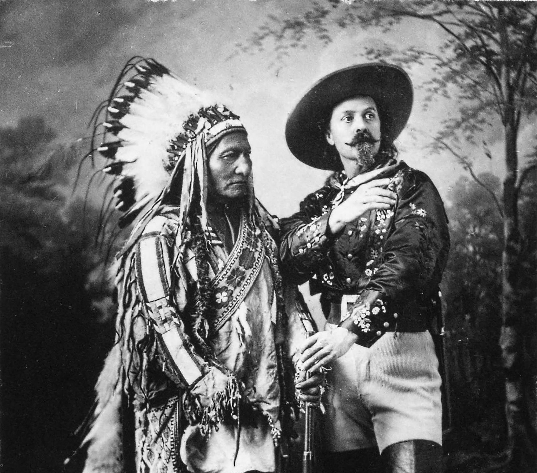 Buffalo Bills — Sitting bull and buffalo bill c1885 - Cowboys and ...