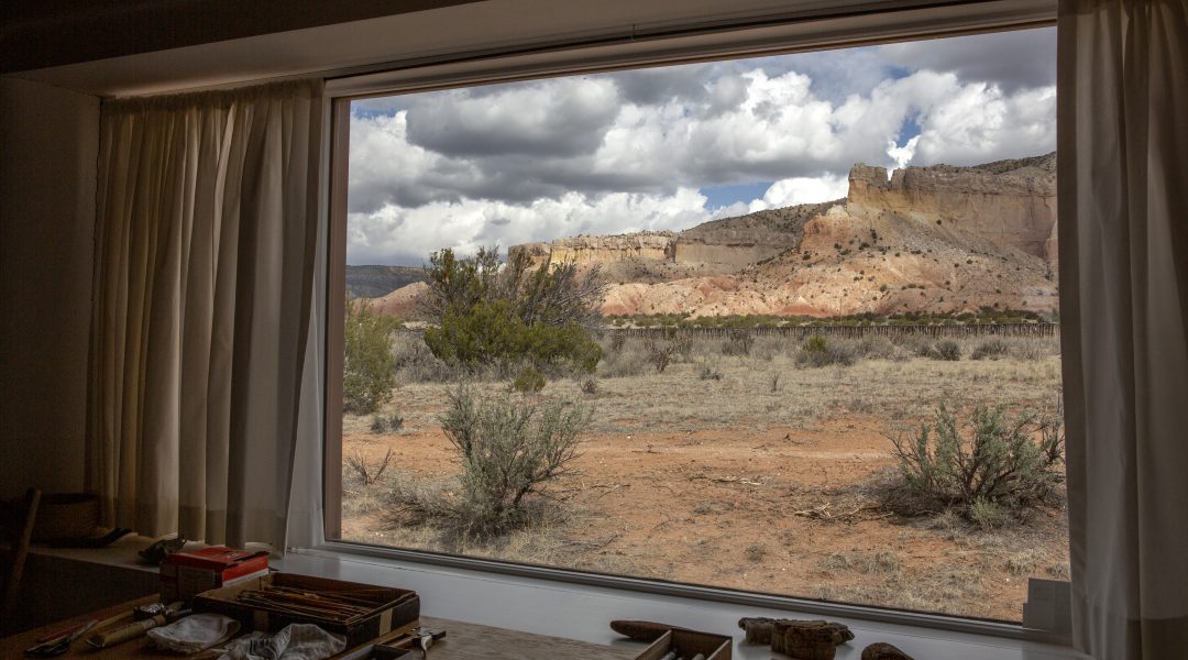 Georgia O'Keeffe's Ghost Ranch Home and Studio, Studio Interior ...