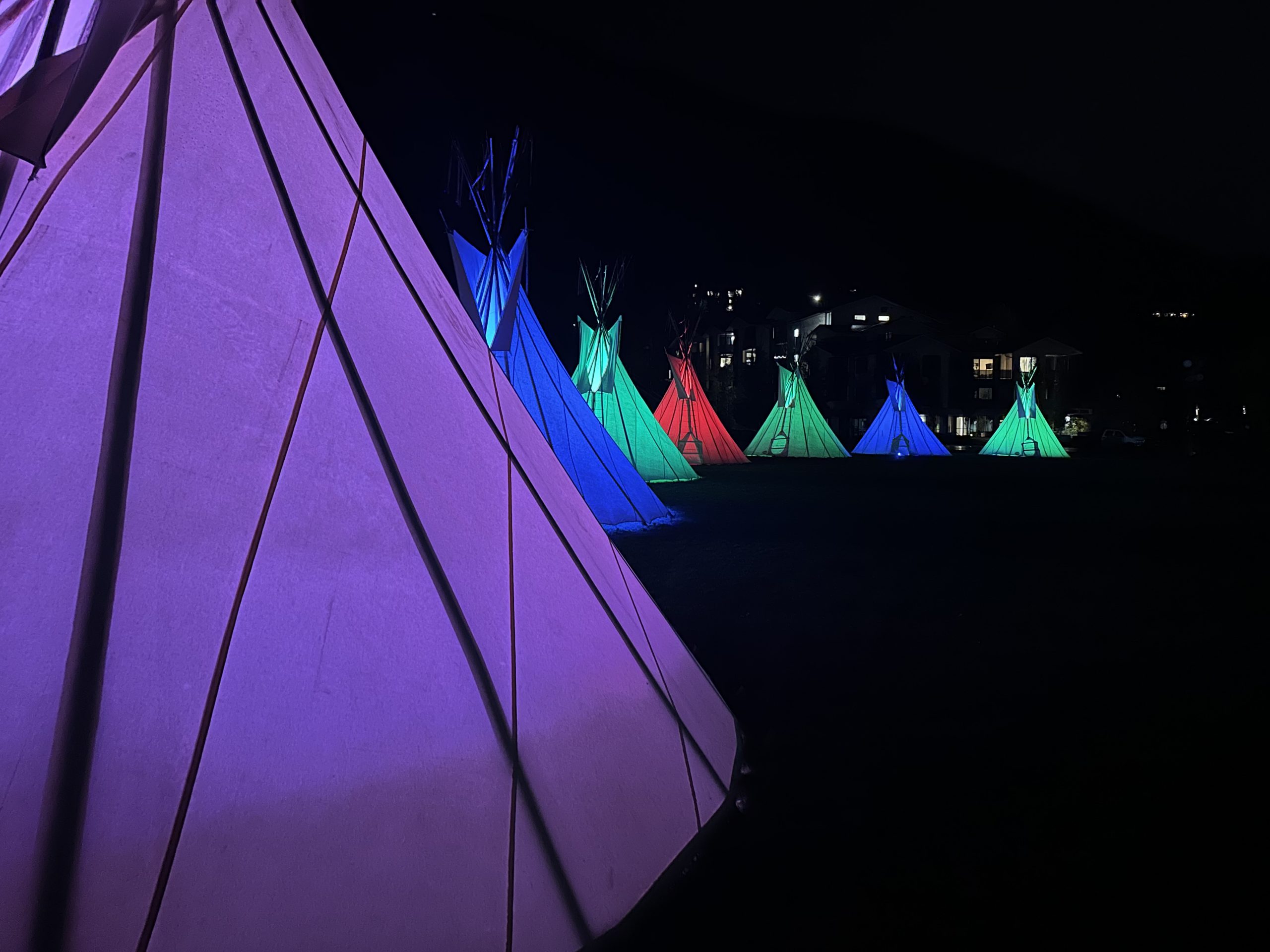 Lighting of the Teepees - Cowboys and Indians Magazine