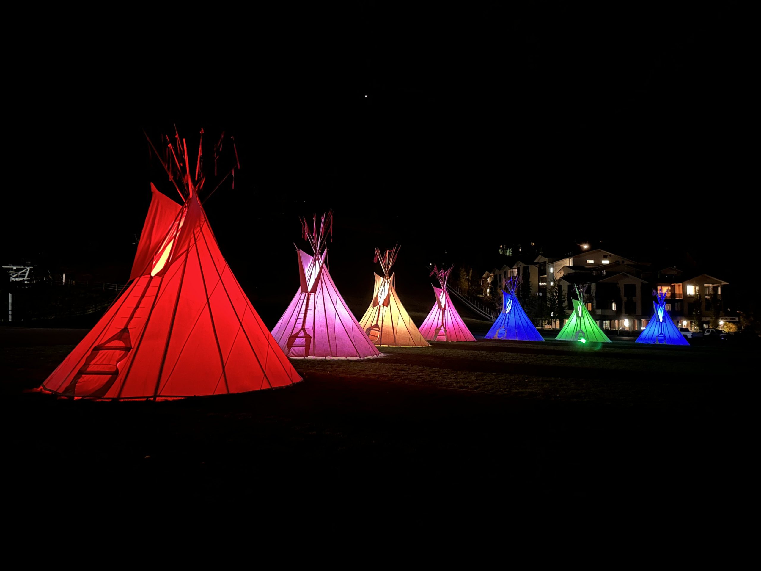 Lighting of the Teepees - Cowboys and Indians Magazine
