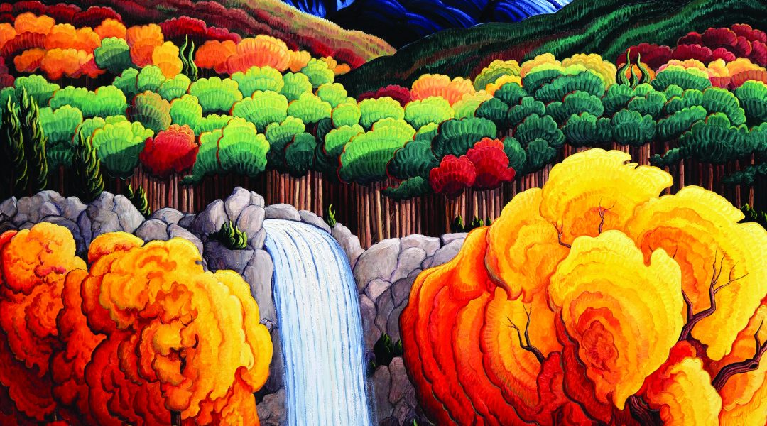 Kim-Wiggins-Mustang-Falls-painting - Cowboys and Indians Magazine