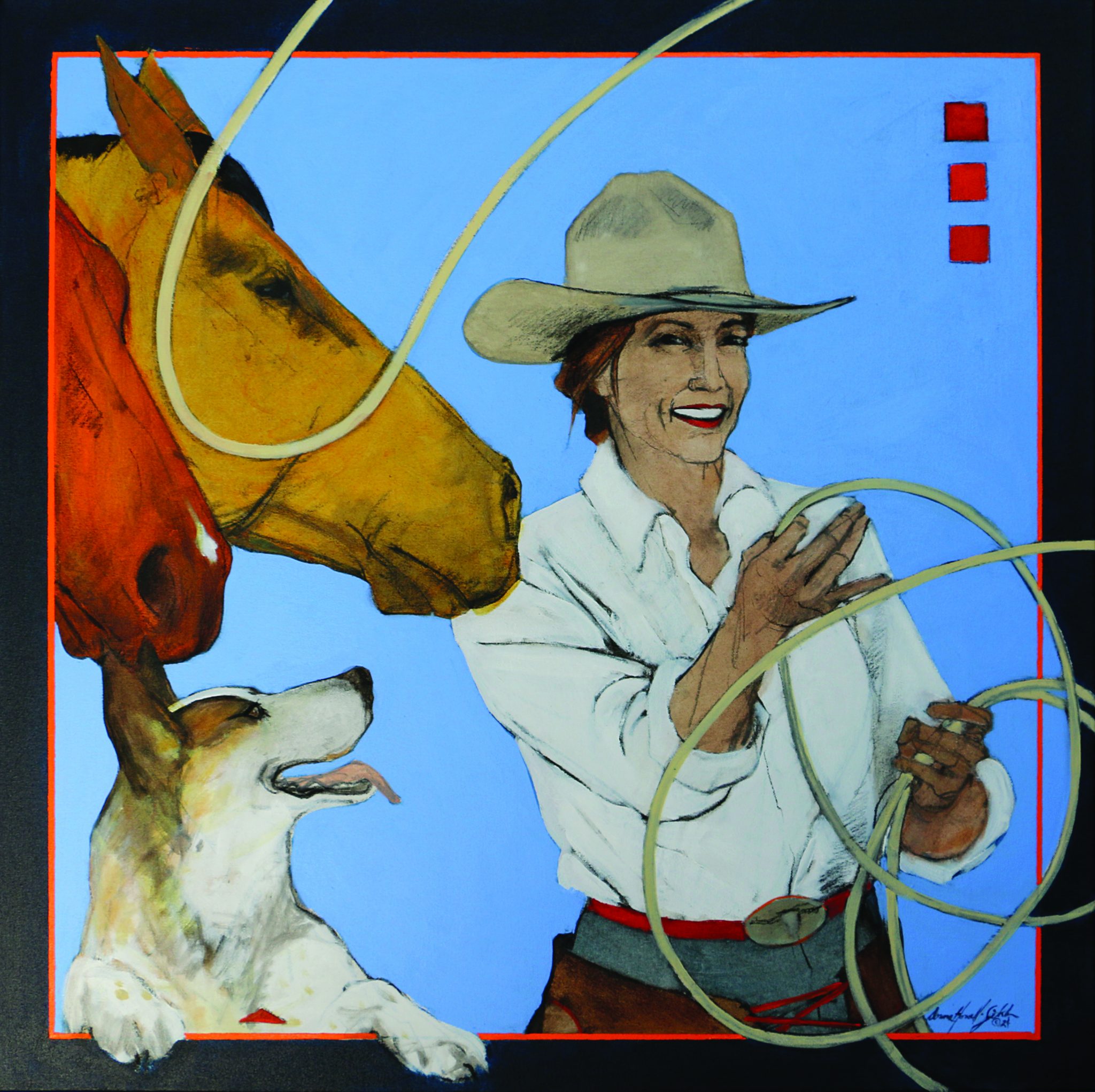 Artist Donna Howell-Sickles Captures Cowgirls On A Canvas