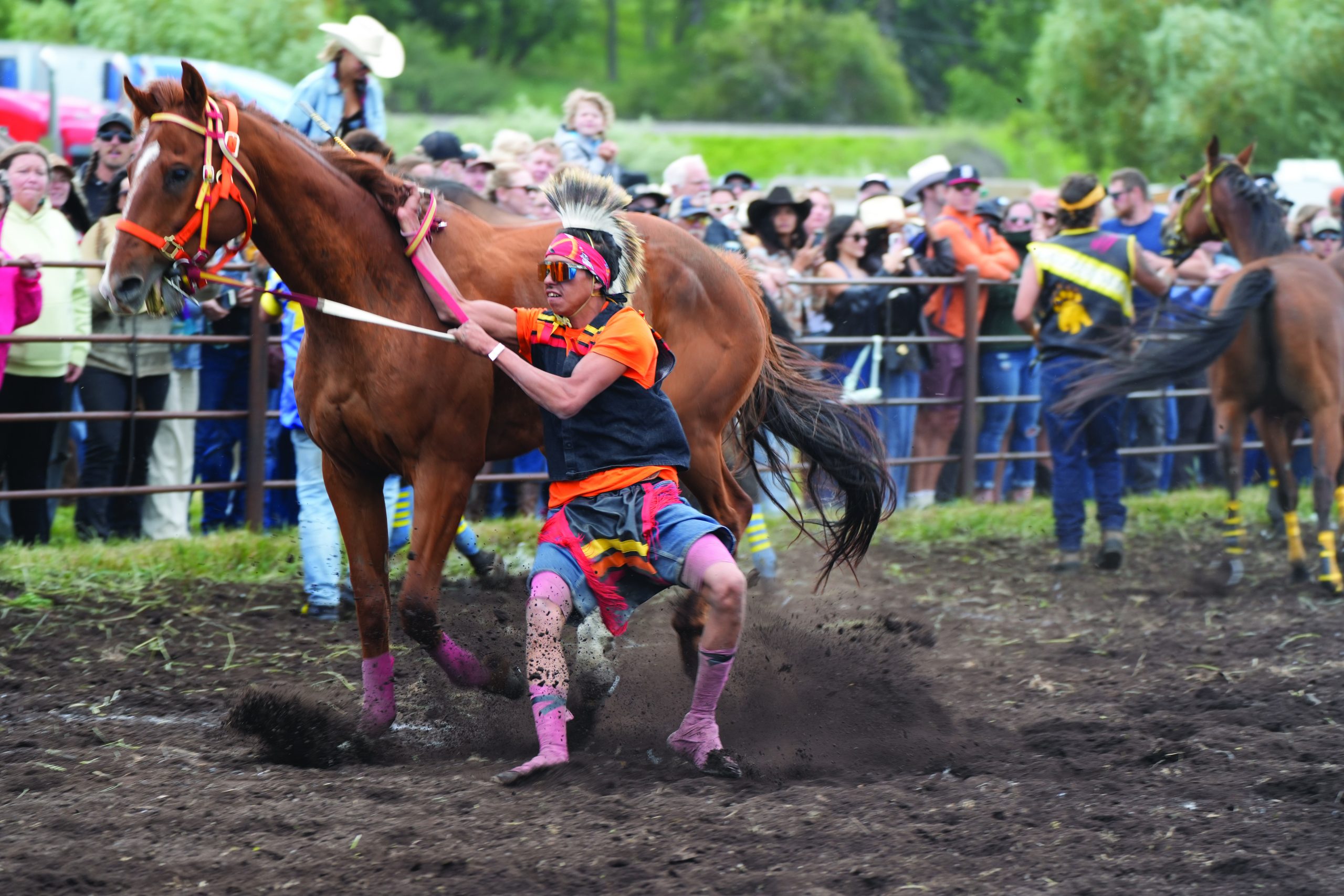 North American Indian Relay Racing In Montana